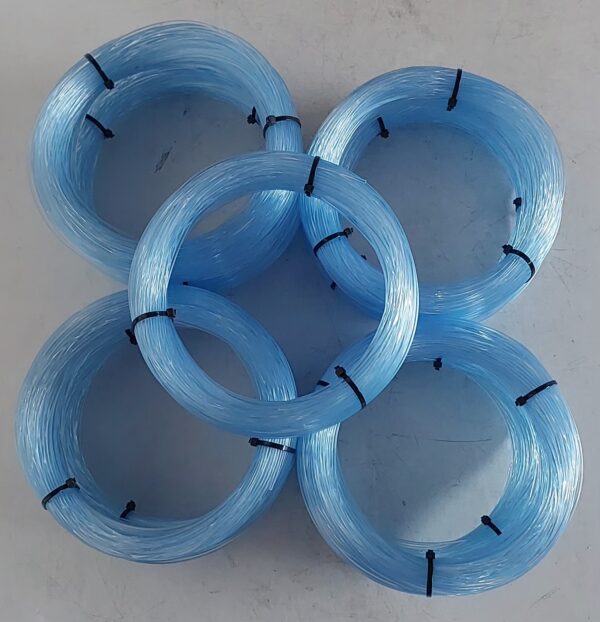2mm - 400lb Mono Game Leader - Blue x 100m - Hooker Fishing Tackle