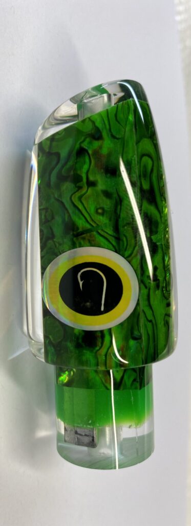 *Medium Swimmer - Green Paua Shell Head* - Hooker Fishing Tackle